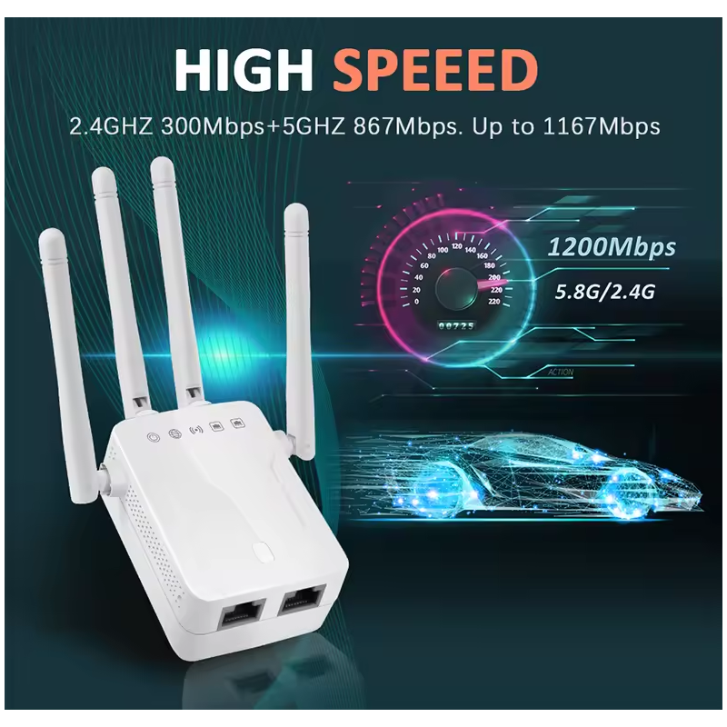 Repetidor Wifi Dual Band 1200 Mbps